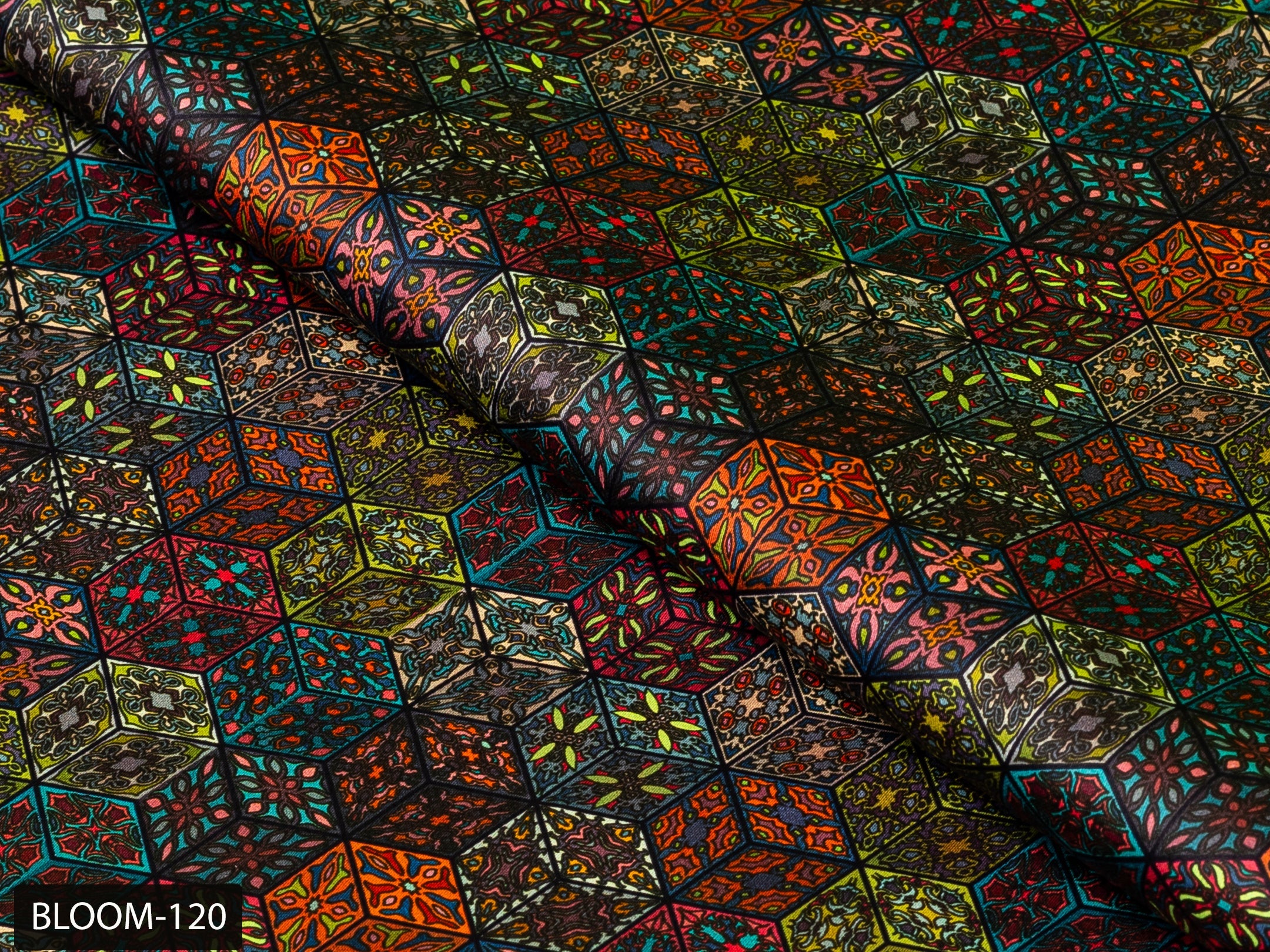 COLOR 120/BLOOM 120 Red and Blue Printed Fine Giza Cotton Shirting Fab – Sam Surin 1989