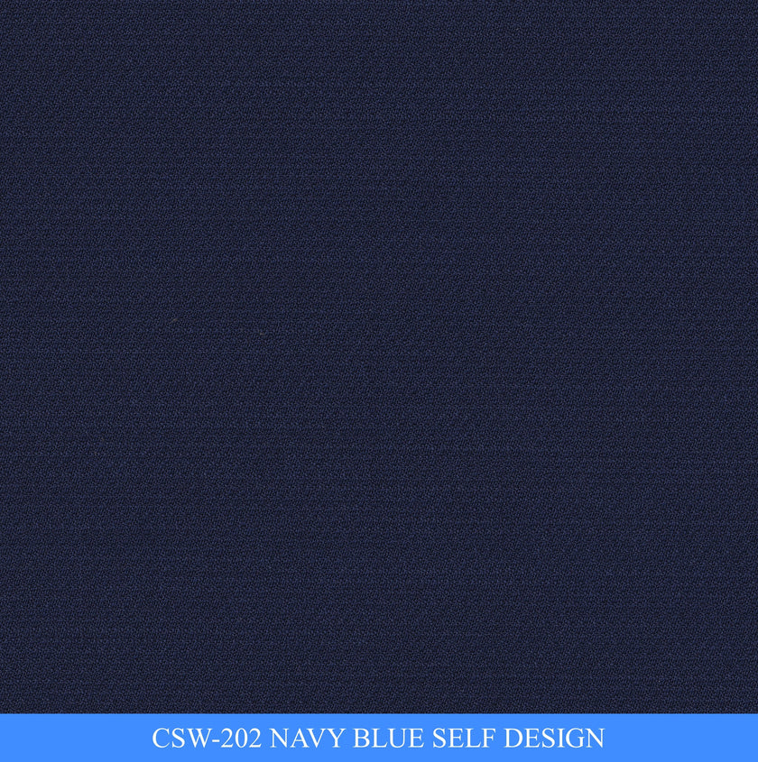 CSW-202/V3-19121 Navy Blue Self Design Vest Fabric – Sam Surin 1989